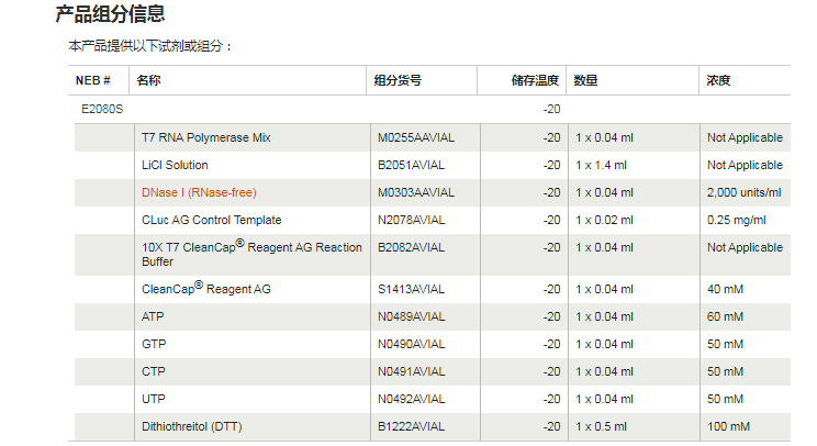 含CleanCap®试剂的HiScribe®T7 mRNA试剂盒 HiScribe® T7 mRNA Kit with CleanCap ...