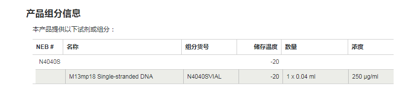 M13mp18 单链 DNA M13mp18 Single-stranded DNA|基因有限公司